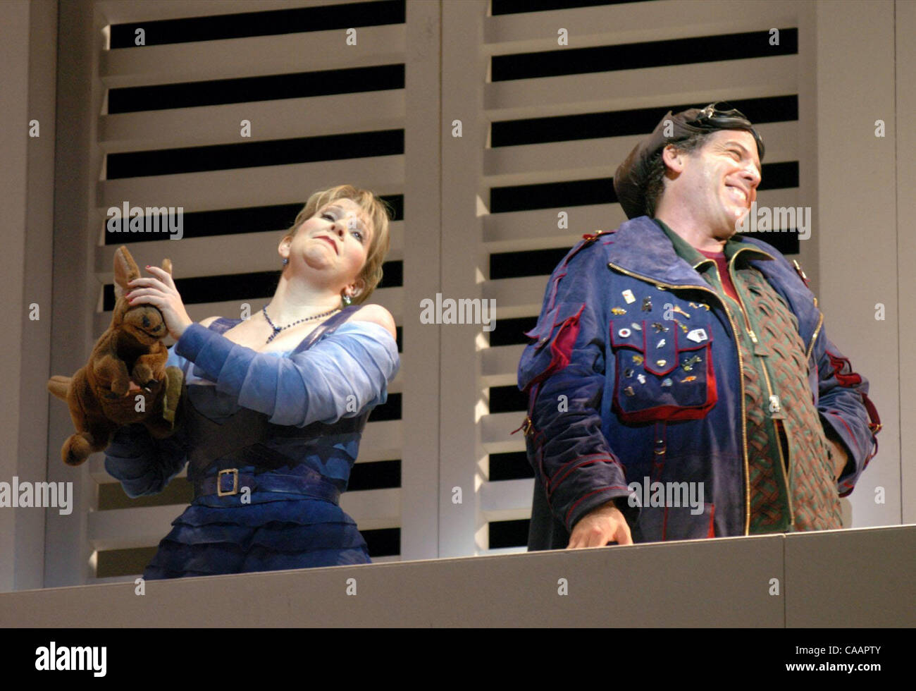 (l to r) Joyce DiDonato as Rosina and Thomas Hampson as Figaro talk of ...
