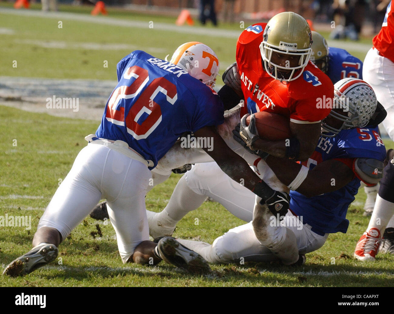 West's Adam Matthews, #4, from Northern Colorado, is tackled by (L-R ...