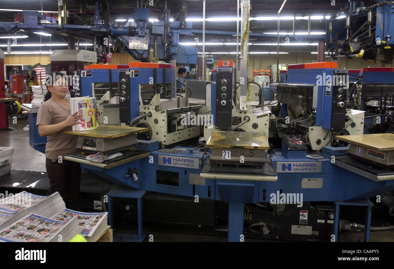 The Newspaper Packing Area at the Contra Costa Times Tuesday January 13 ...