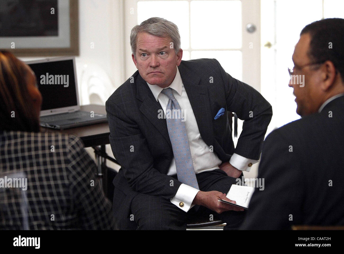 021704 WEST PALM BEACH - Congressman Mark Foley listens to members of ...