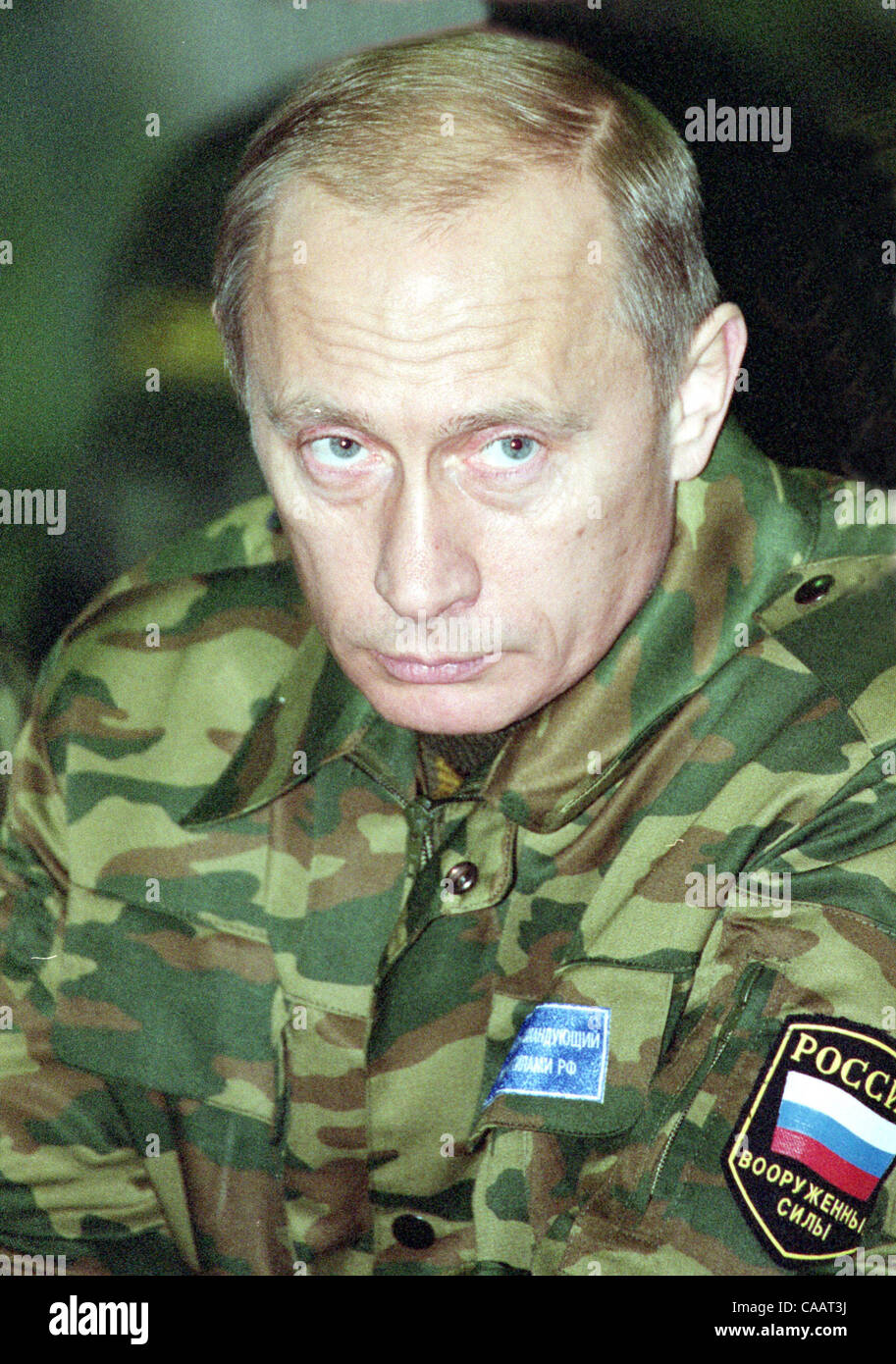 The president of Russia Vladimir Putin at the cosmodrome in Plesetsk ...