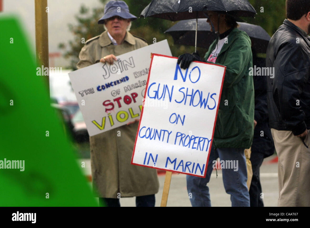 Feb 23, 2004; SF, CA, USA; Protestor in front of SF city hall ...