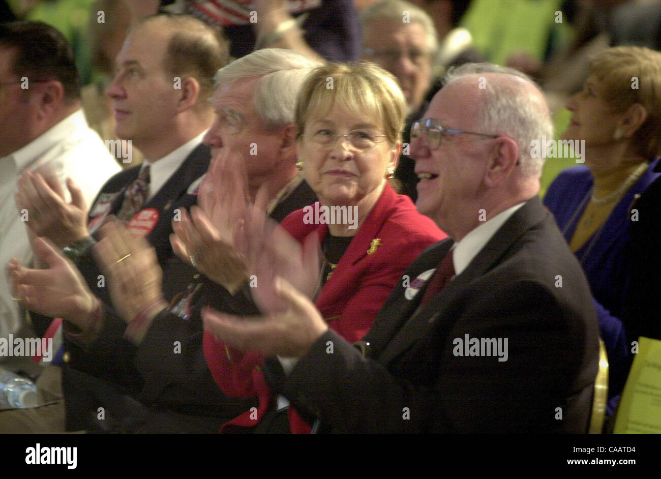 Tom Weissmiller, left, Richard and Janice Oliphant, center, and Ben ...