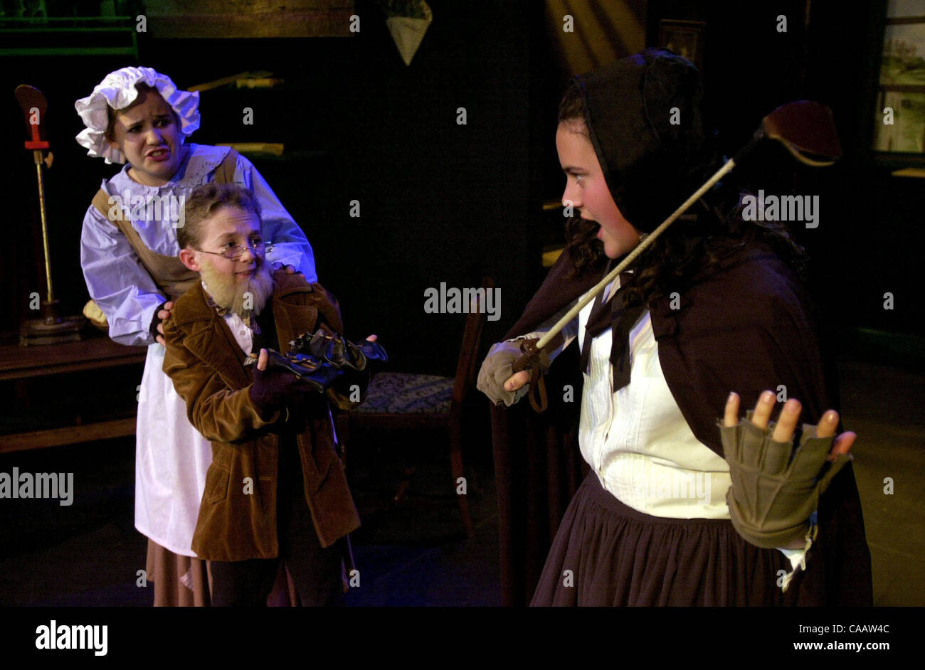 Katie Allard (Matilda Cobblestone), left, and Tyler Steelman (Lockhart ...