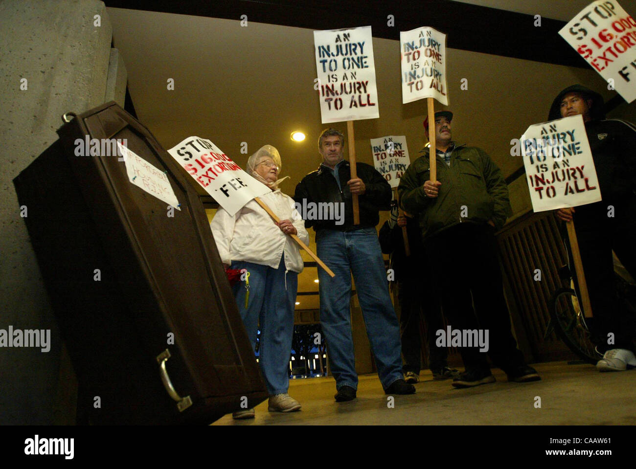 Concord mobile home residents Ruth Stoltz (left) , Mark Nolan, and Joe ...