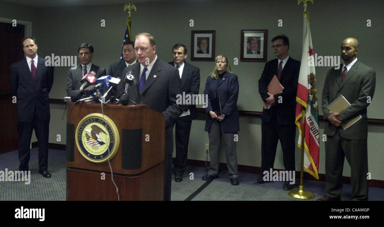 United States attorney Kevin Ryan and other officials held a press ...