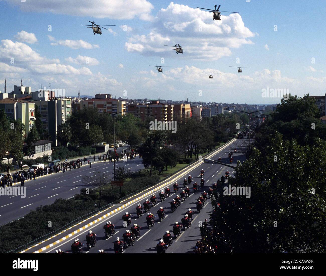Oct 30, 2002; Istanbul, TURKEY; Turkey celebrated the 79th anniversary ...