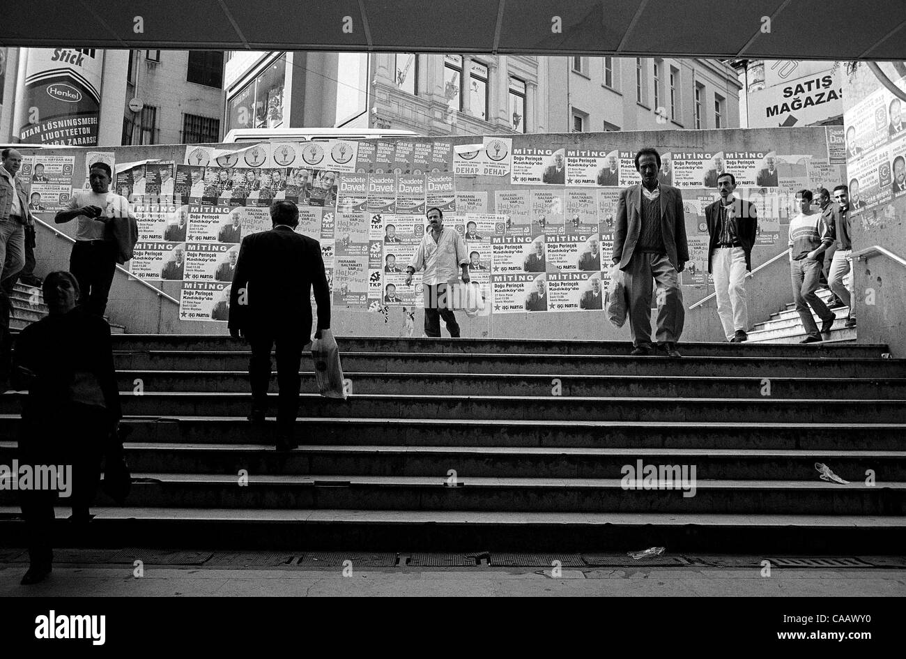 Nov 01, 2002; Istanbul, Istanbul, Turkey; Pre-election campaigns are ...