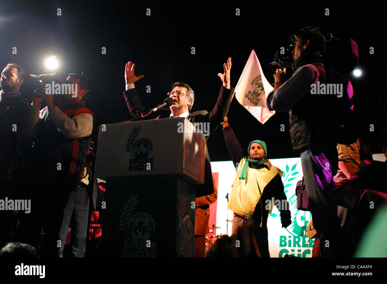 Dec 11, 2003; Lefkosa, Turkish Republic of N. Cyprus; A fiery speaker ...