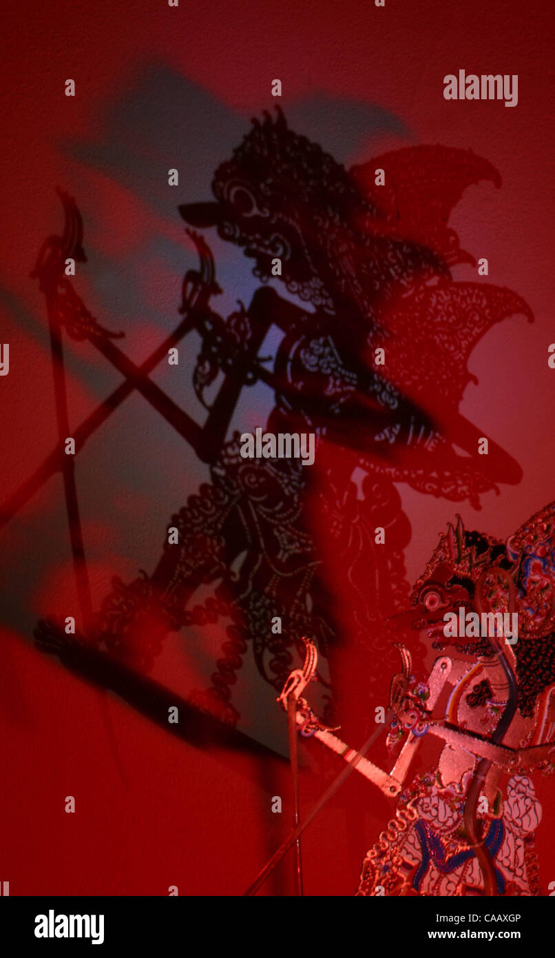 JAKARTA, INDONESIA, INDONESIA - JUNE 16, 2003 Rahwana is a traditional ...