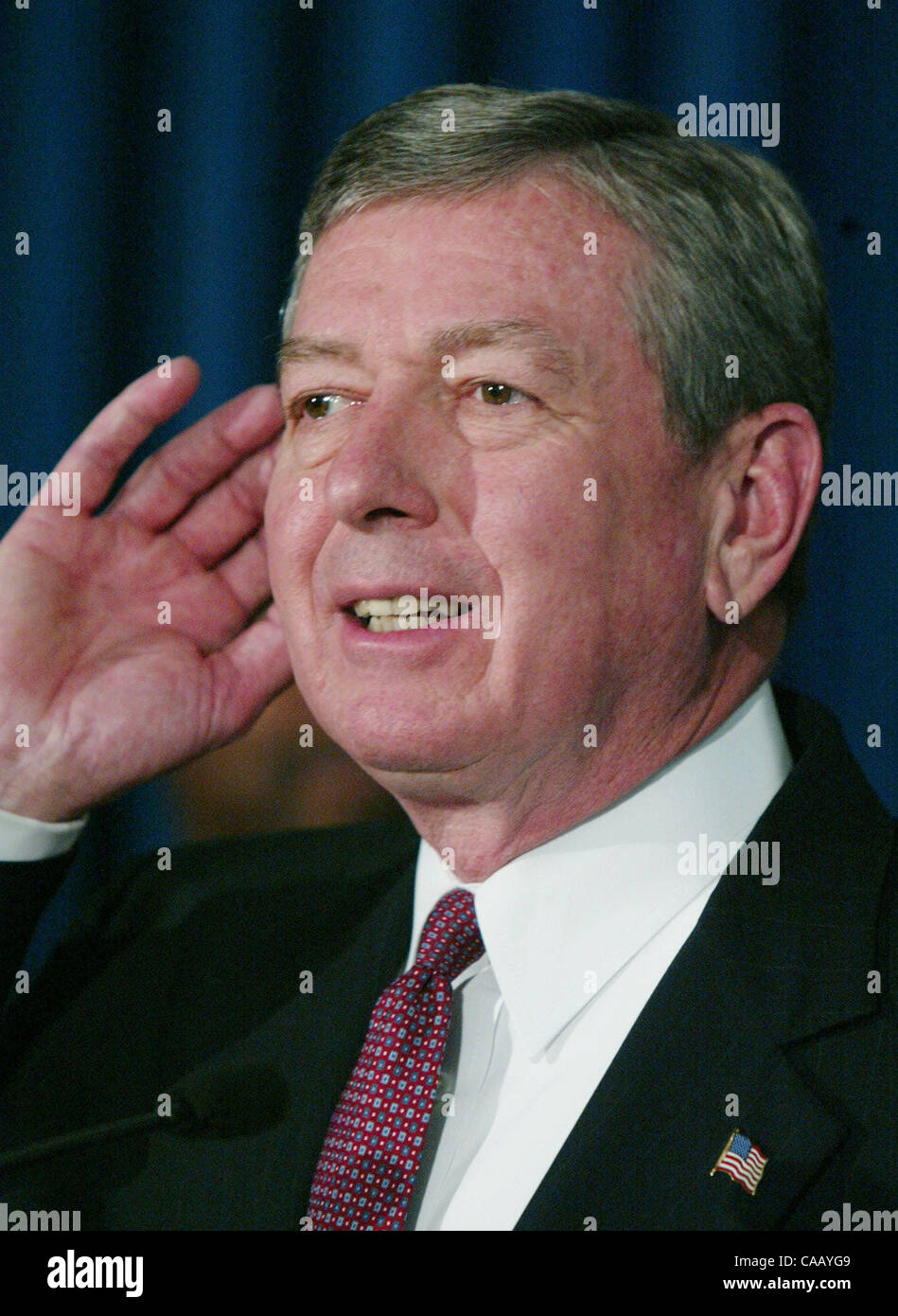 Mar 02, 2004; New York, NY, USA; U.S. Attorney General JOHN ASHCROFT at ...