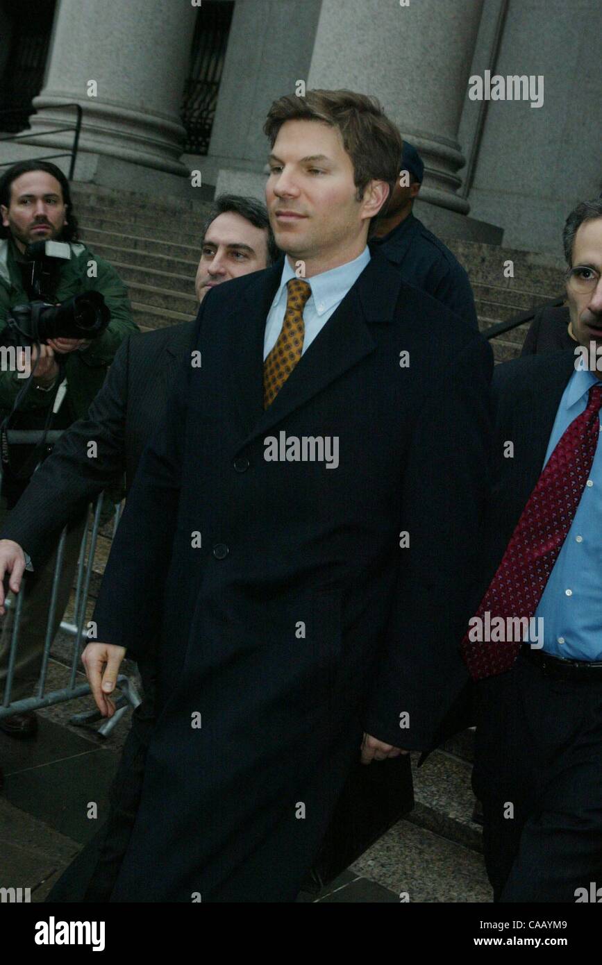 Mar 05, 2004; New York, NY, USA; Co-defendant PETER BACANOVIC departs ...