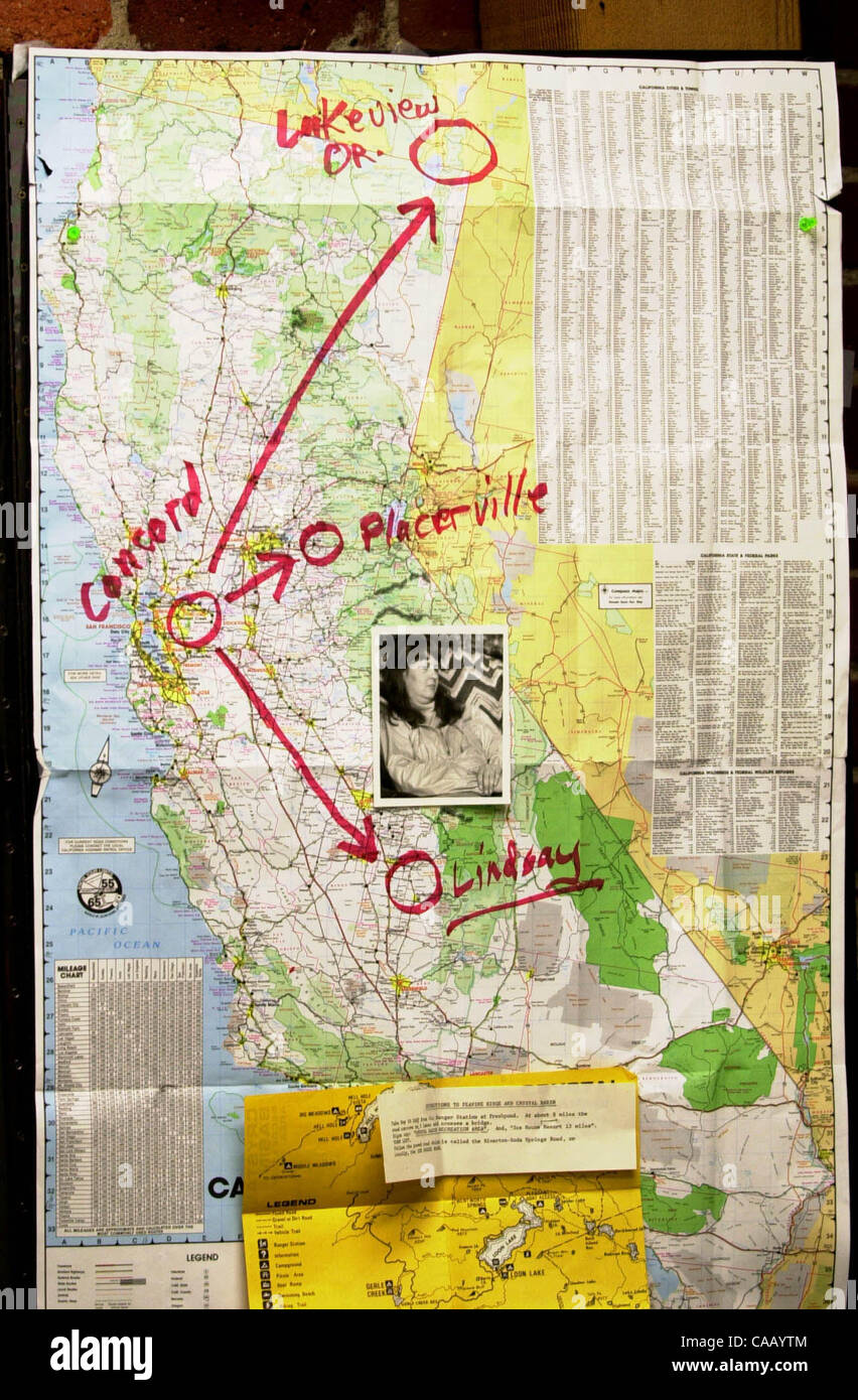 Oakland on a map hi-res stock photography and images - Alamy