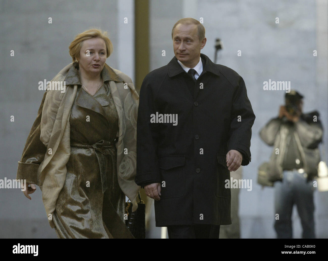 President vladimir putin and his wife lyudmila putin hi-res stock ...