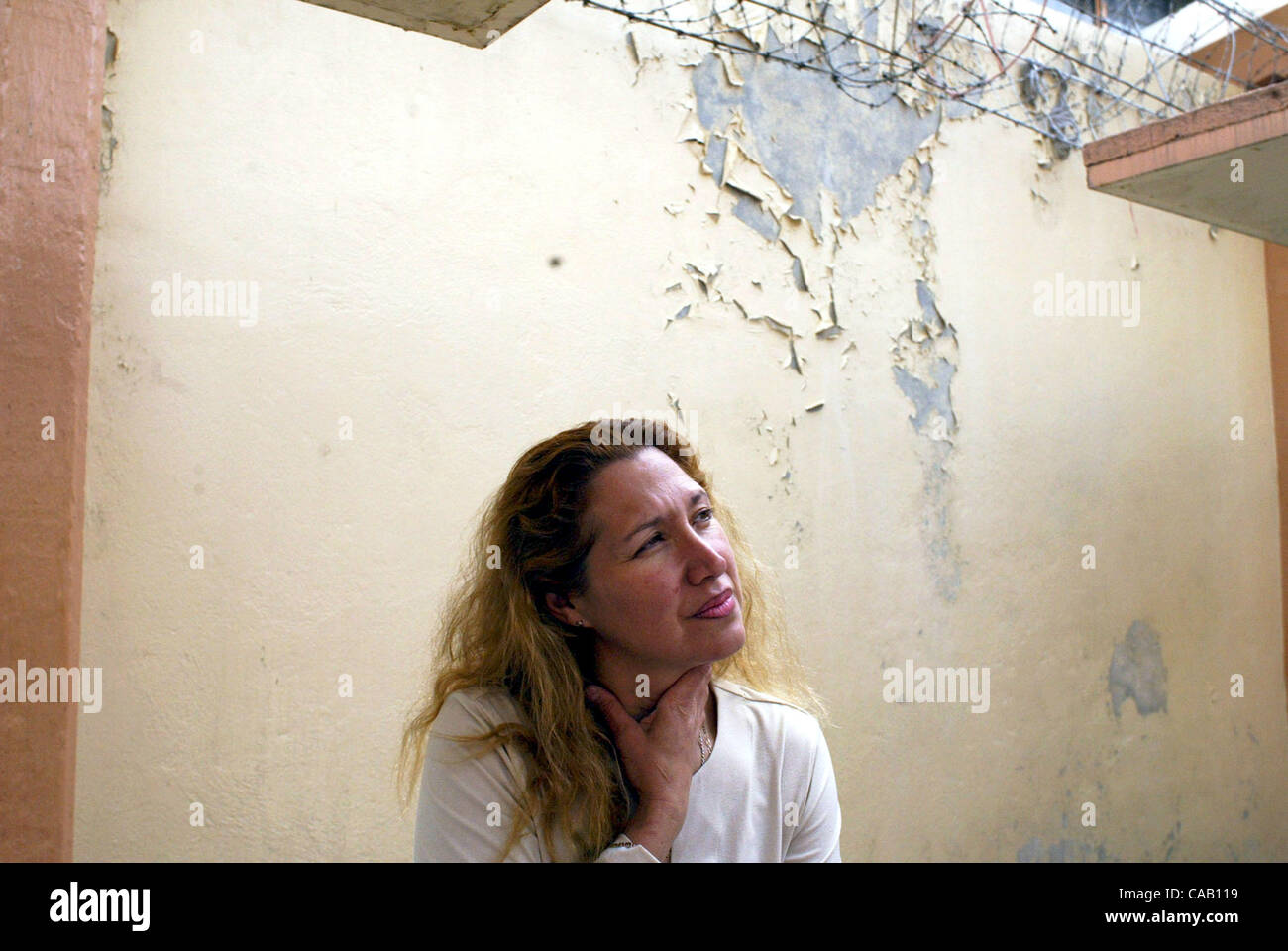 Sara Aldrete talks about her life in prison in the visiting room in ...