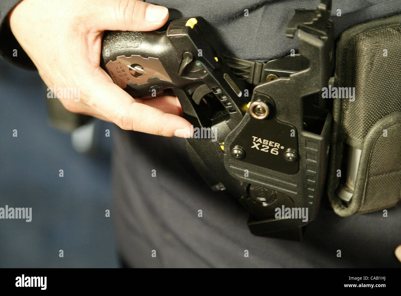 Mar 26, 2004; Las Vegas, NV, USA; A new, smaller Taser, the X 26 Taser ...