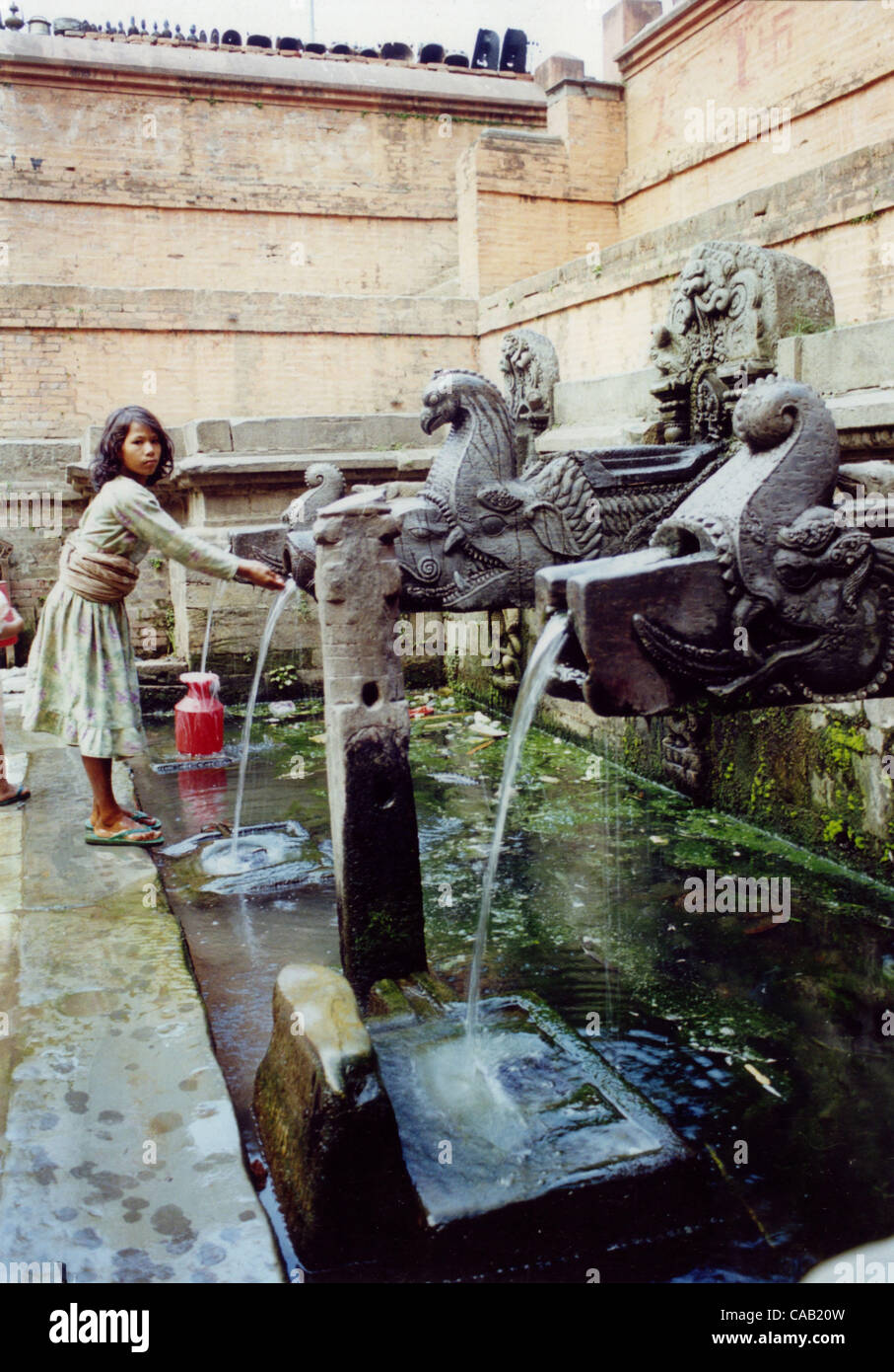 Mar 30, 2004; Patan, NEPAL; A long time ago this stone tap was the main ...