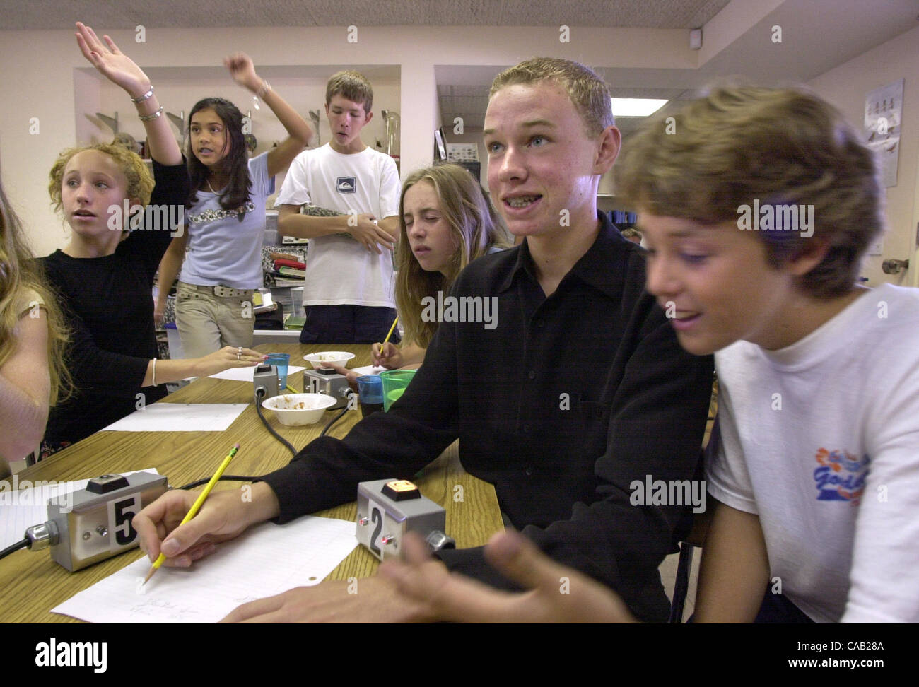 (published 10/29/2003, NC-4; NI-7) Excited JACOB RUCKER (black long ...