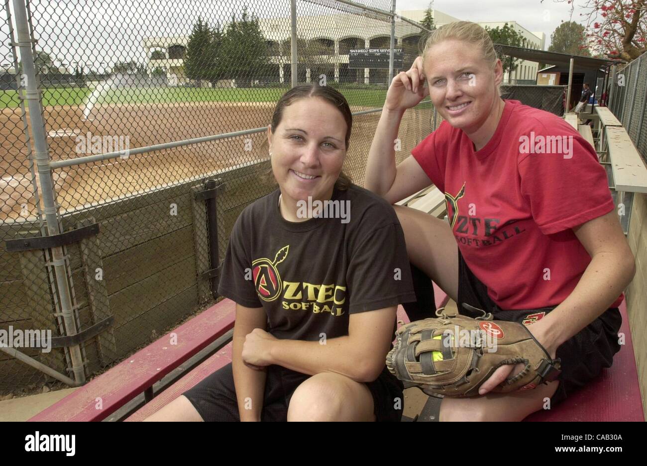 (Published 04/11/2004, C-2, UTS1801040) Portrait of SDSU softball ...