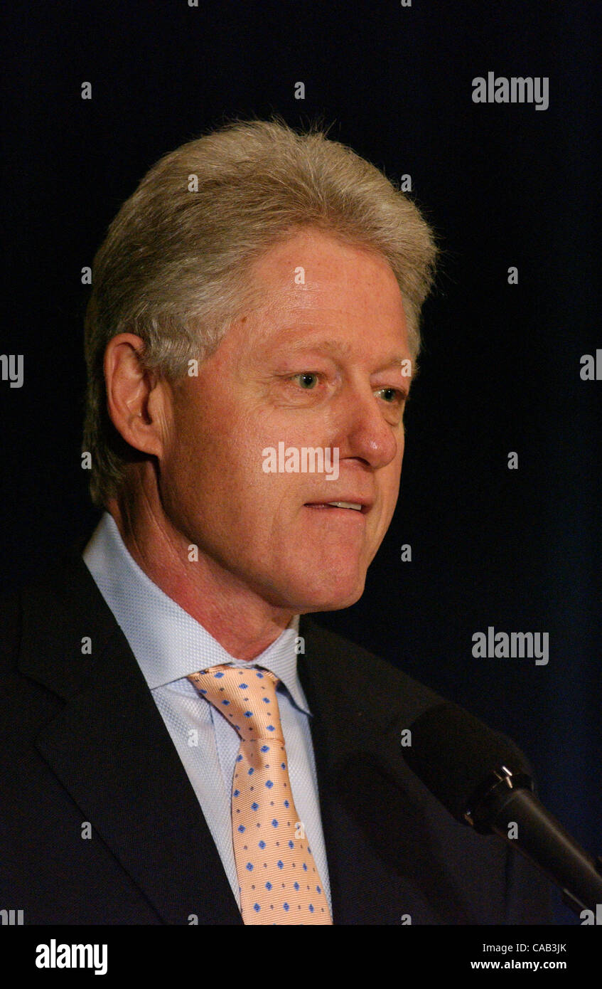 Apr 19, 2004; New York, NY, USA; President BILL CLINTON spoke on the ...