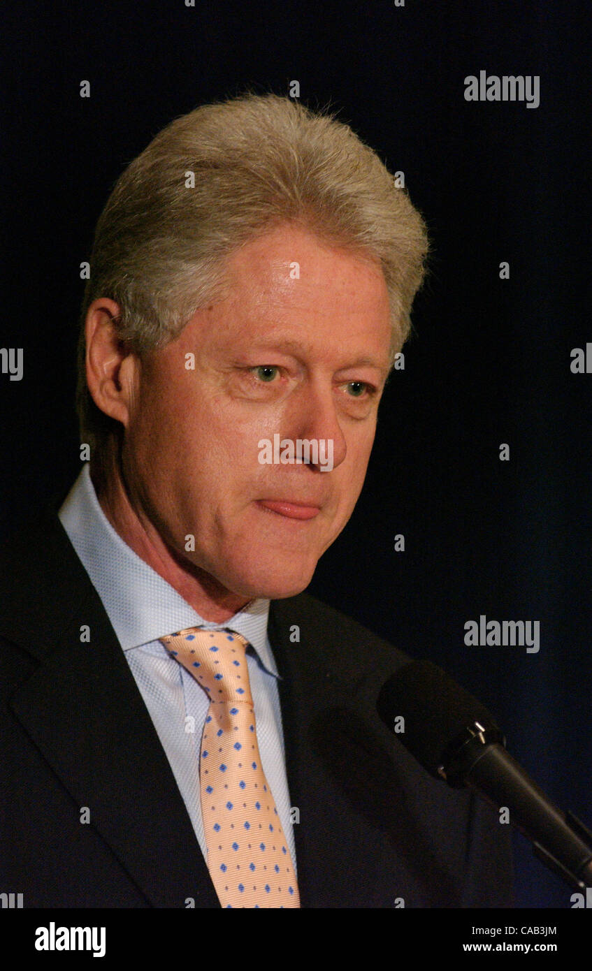 Apr 19, 2004; New York, NY, USA; President BILL CLINTON spoke on the ...
