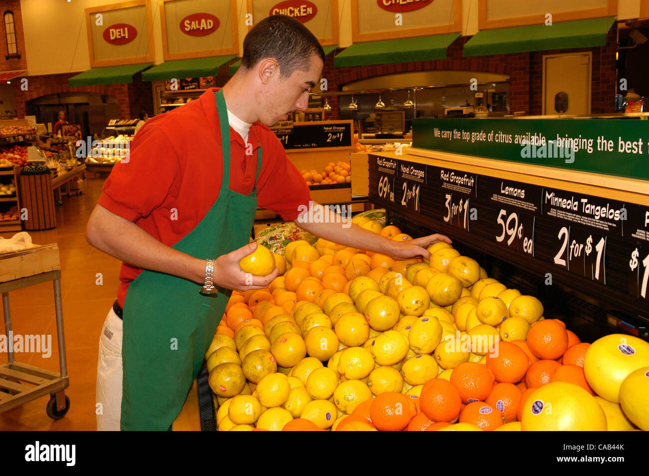Apr 22, 2004; Woodstock, GA, USA; An autistic high school student works ...