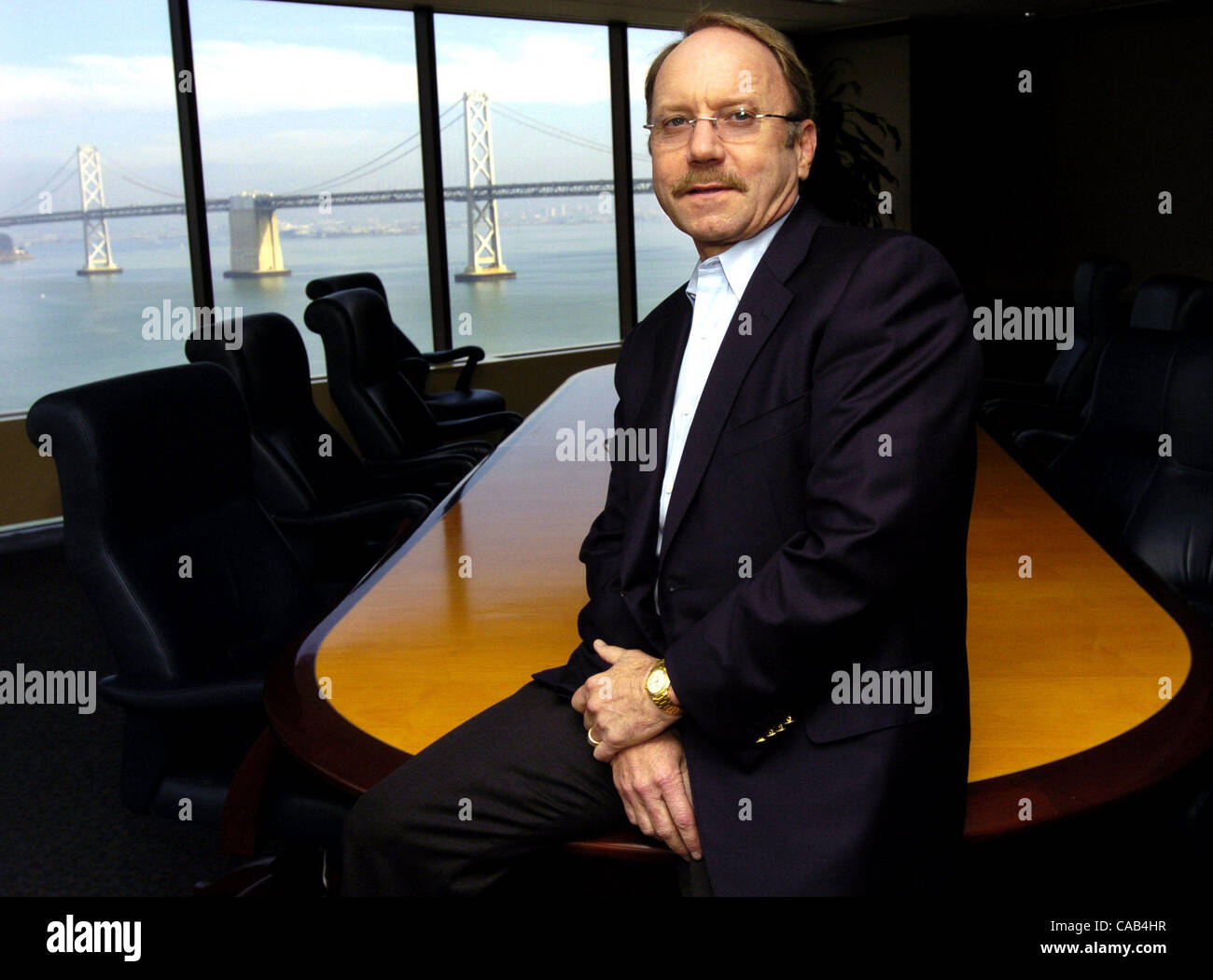 Photo of Commerce One CEO Mark Hoffman inside the Steuart Tower in San ...