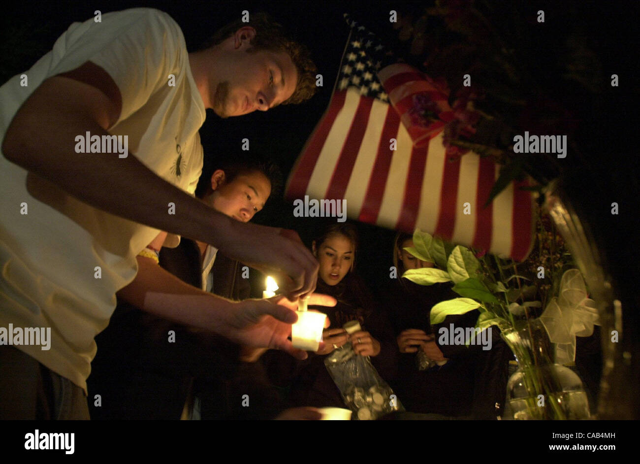 Cal High students (from left) Mike O'Hara 17, Nathaniel Ho 16 and ...