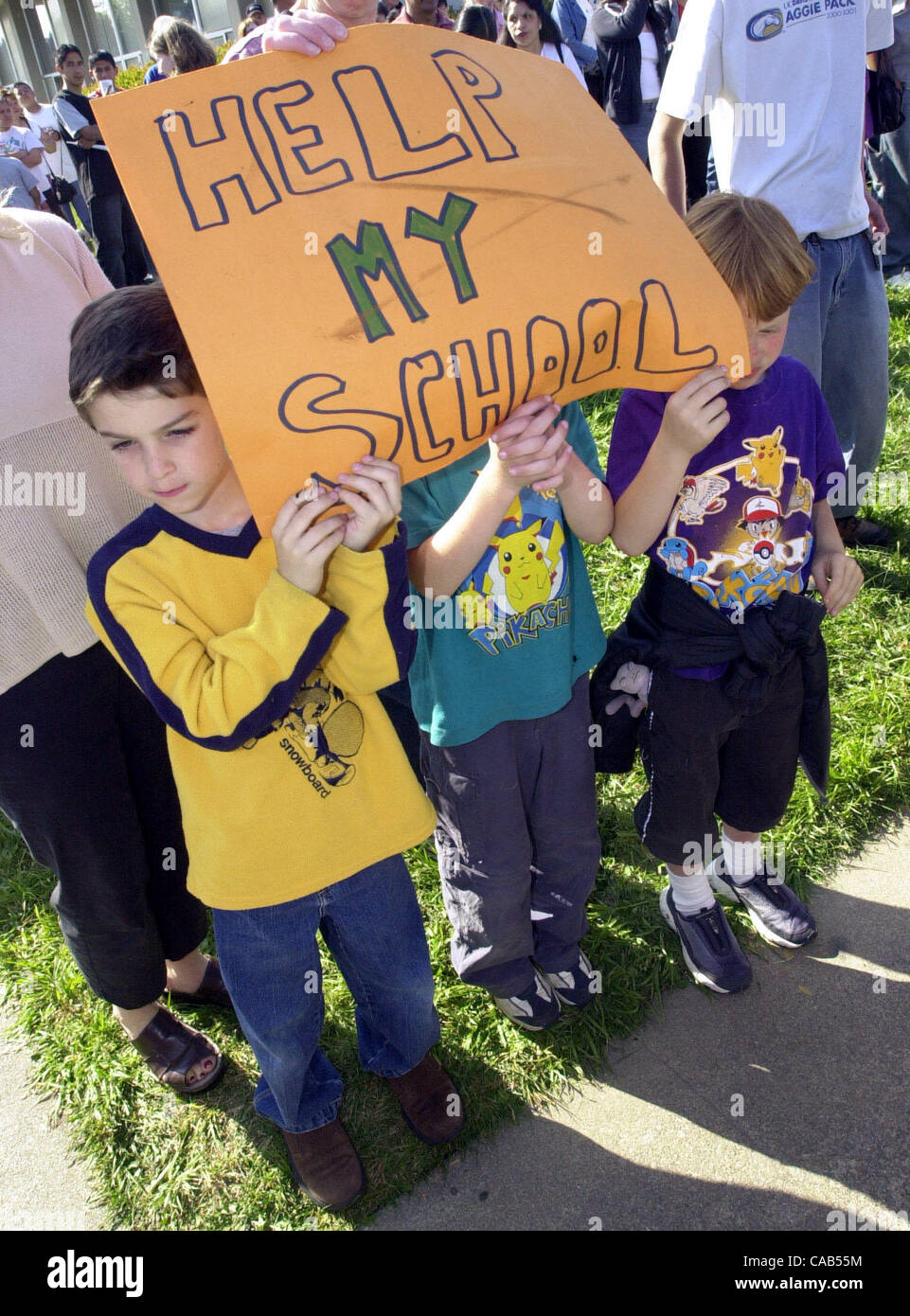 From left, Riley Bolton, Davis Feeley and Evan Martinez, all students ...