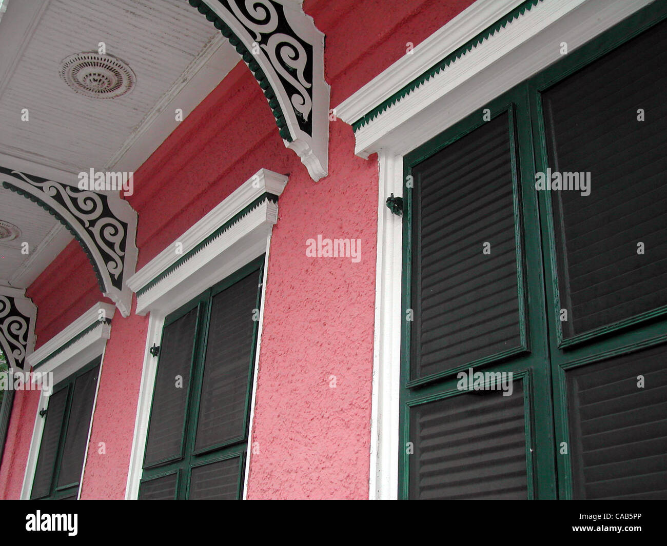 May 01, 2004; New Orleans, Louisiana, USA; Colorful buildings in the ...