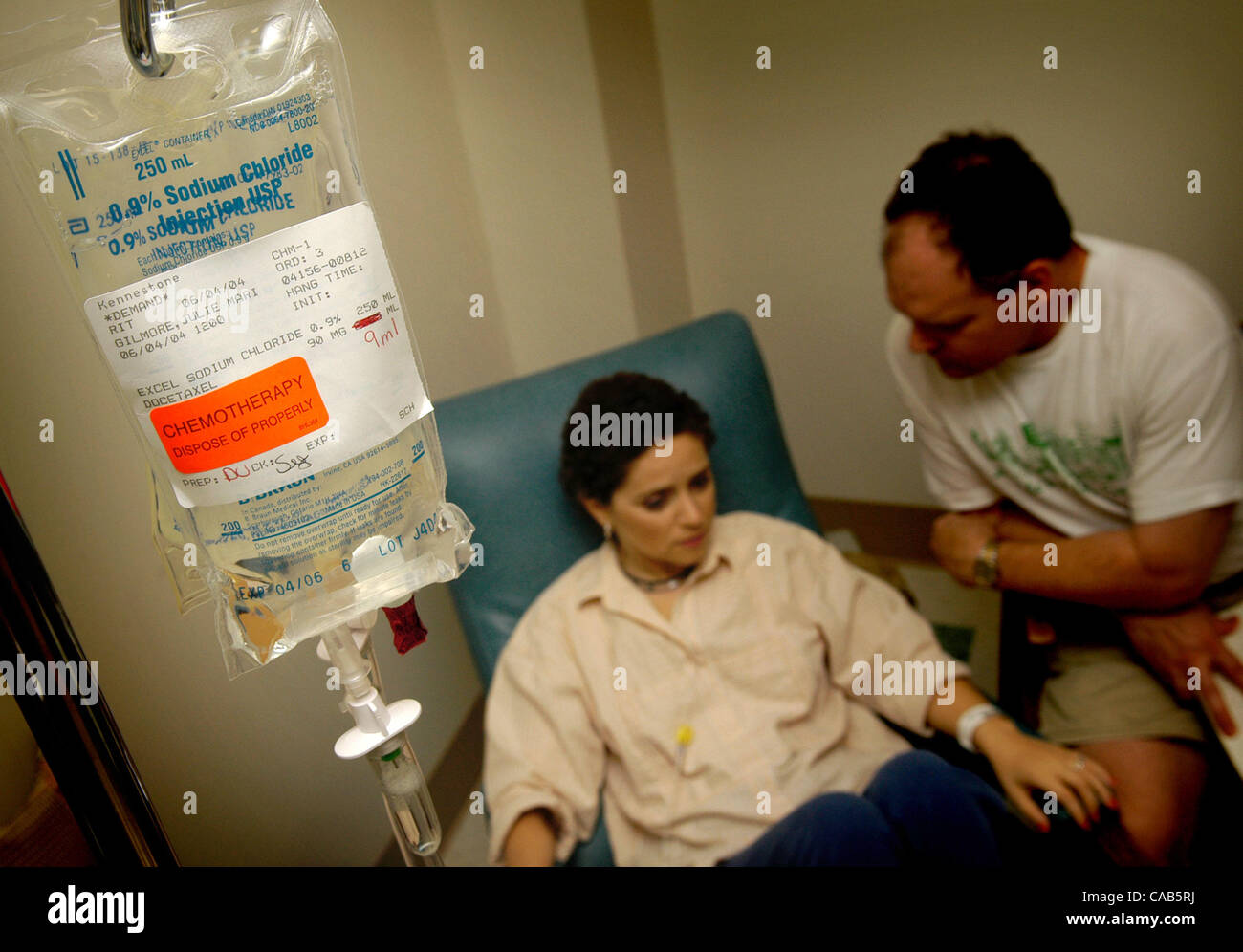May 01, 2004; Marietta, Georgia, USA; Cancer patient Julie Gilmore ...