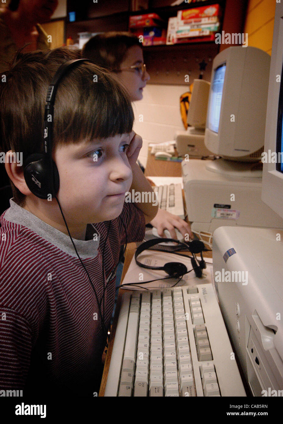 May 01, 2004; Canton, Georgia, USA; Camerone Stone, autistic boy age 10 ...