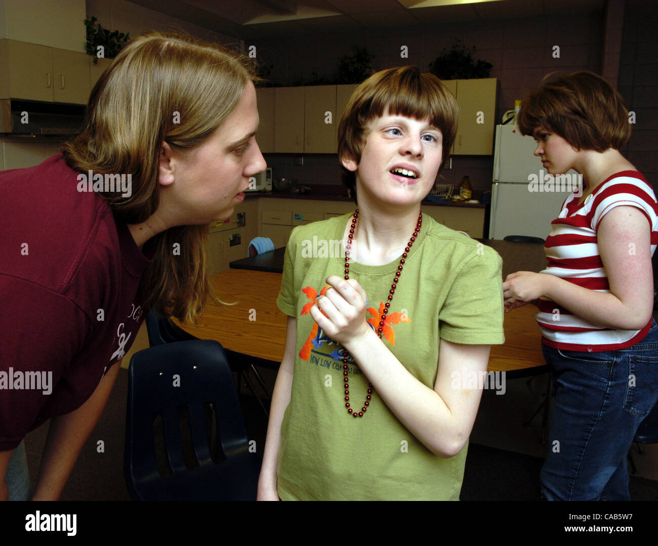 Autistic student, teacher, classroom hi-res stock photography and ...