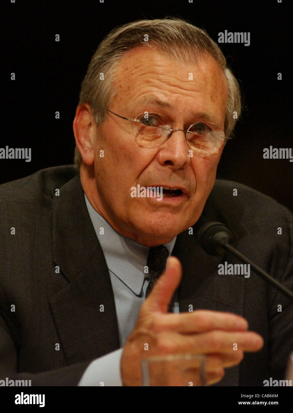 Secretary of Defense Donald Rumsfeld testifies about Iraqi prisoner ...