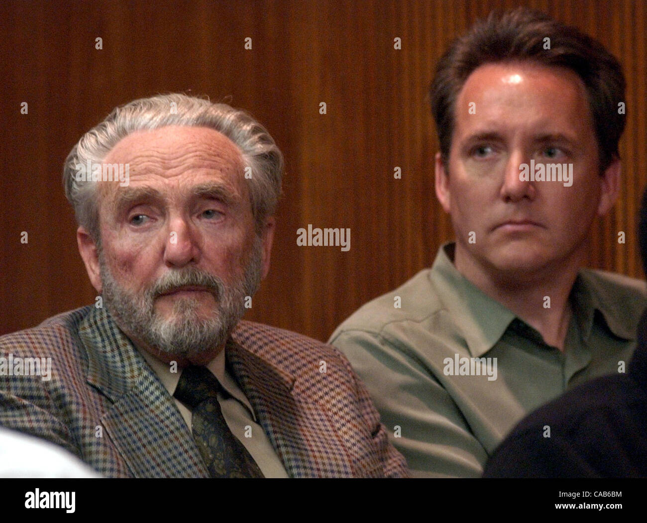 May 10, 2004; Sacramento, CA, USA; Dr. TRYGVE OPSAHL (L), husband of ...
