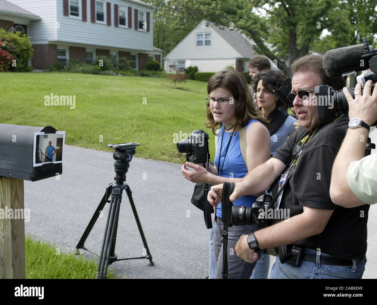 May 11, 2004; West Whiteland, PA, USA; Photographers jockey for ...