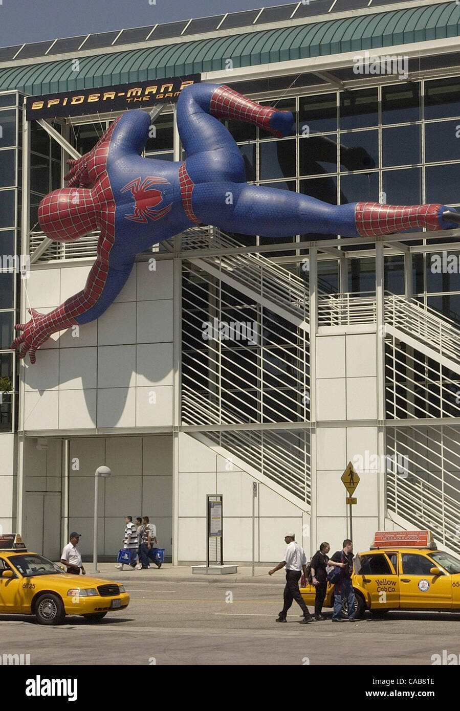 May 14, 2004; Los Angeles, CA, USA; An inflatable SPIDER-MAN, promoting ...