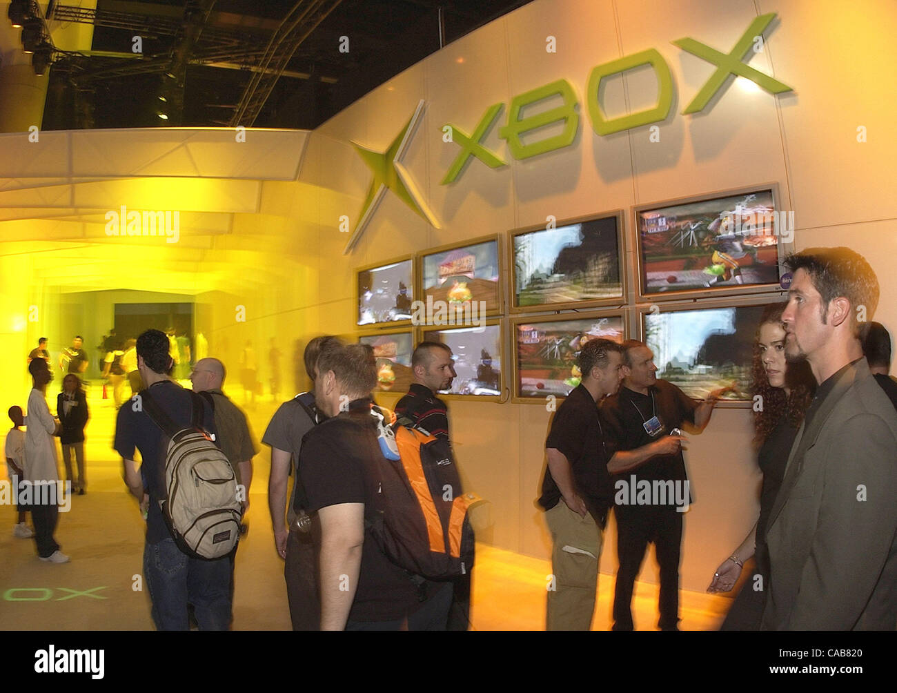 May 14, 2004; Los Angeles, CA, USA; The entrance to the XBOX booth ...