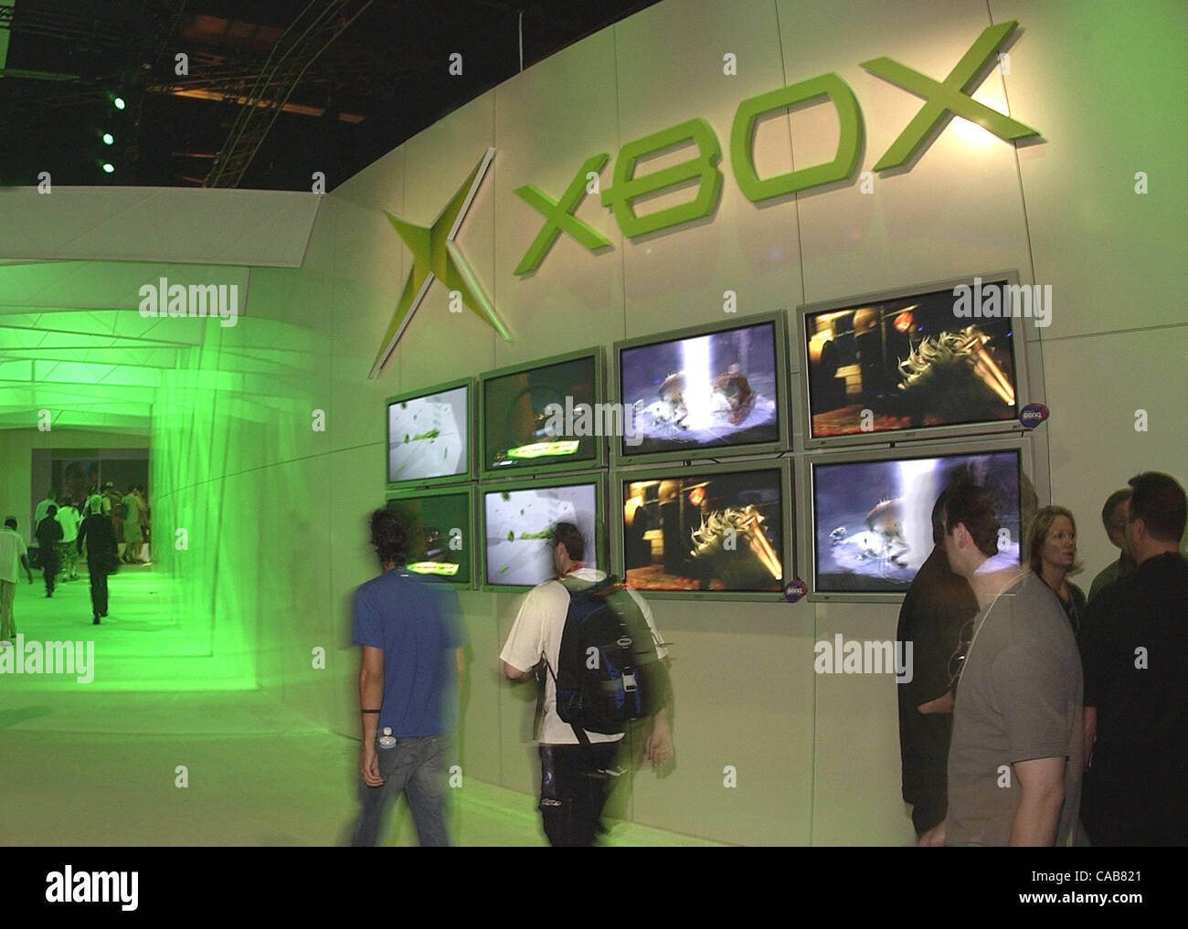 May 14, 2004; Los Angeles, CA, USA; The entrance to the XBOX booth ...