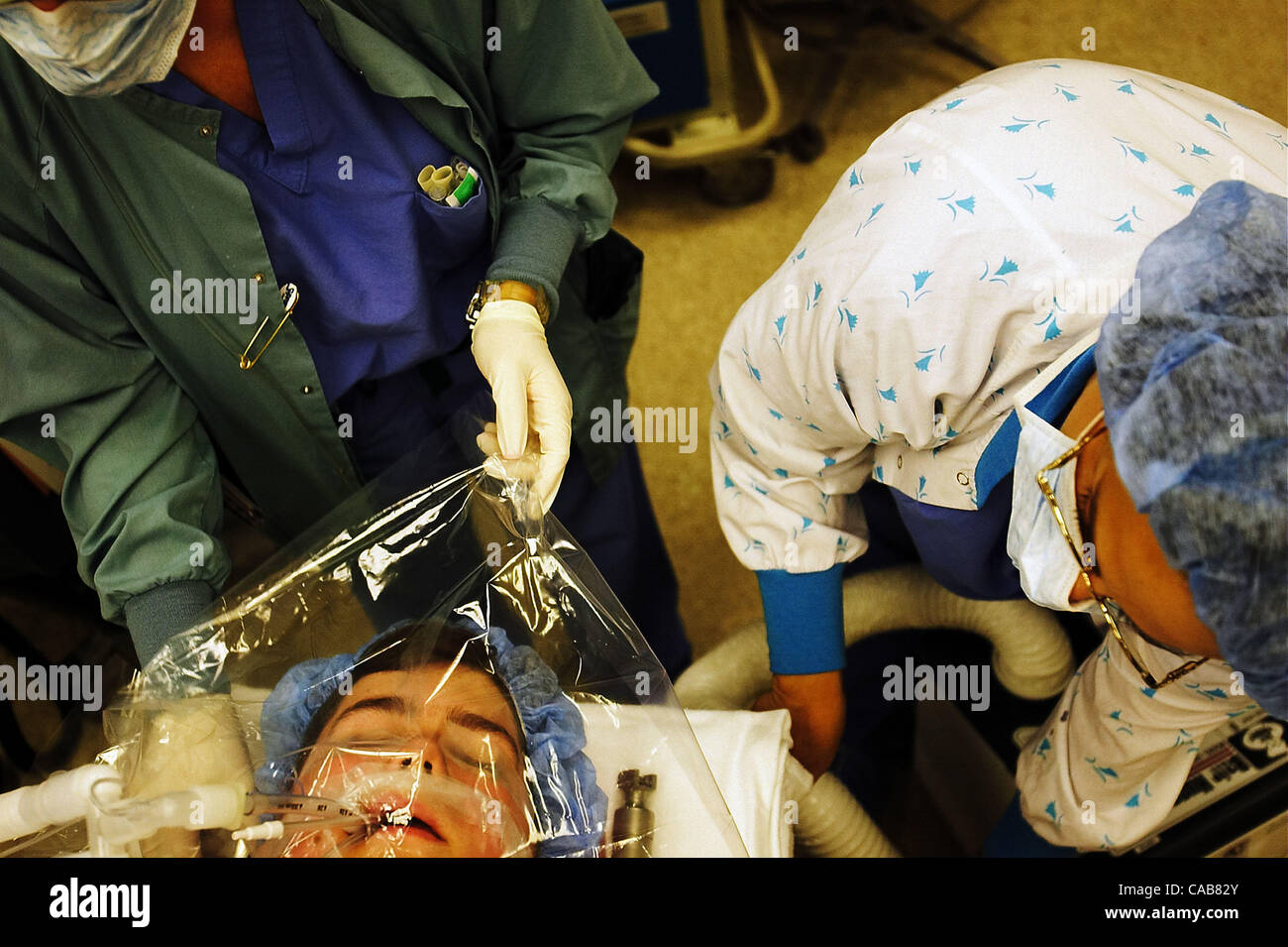 May 15, 2004; Pittsburgh, PA, USA; CHRIS TOY (15) undergoing his second ...