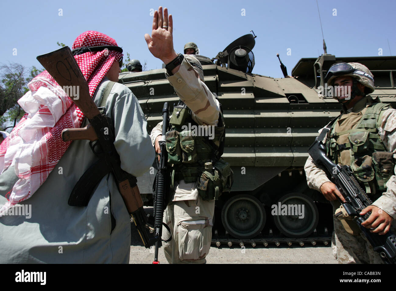 May 15, 2004; Riverside, CA, USA; One thousand troops from the 1st ...