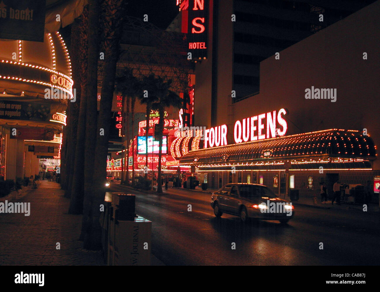 May 16, 2004; Las Vegas, Nevada, USA; The strip in old town Las Vegas ...