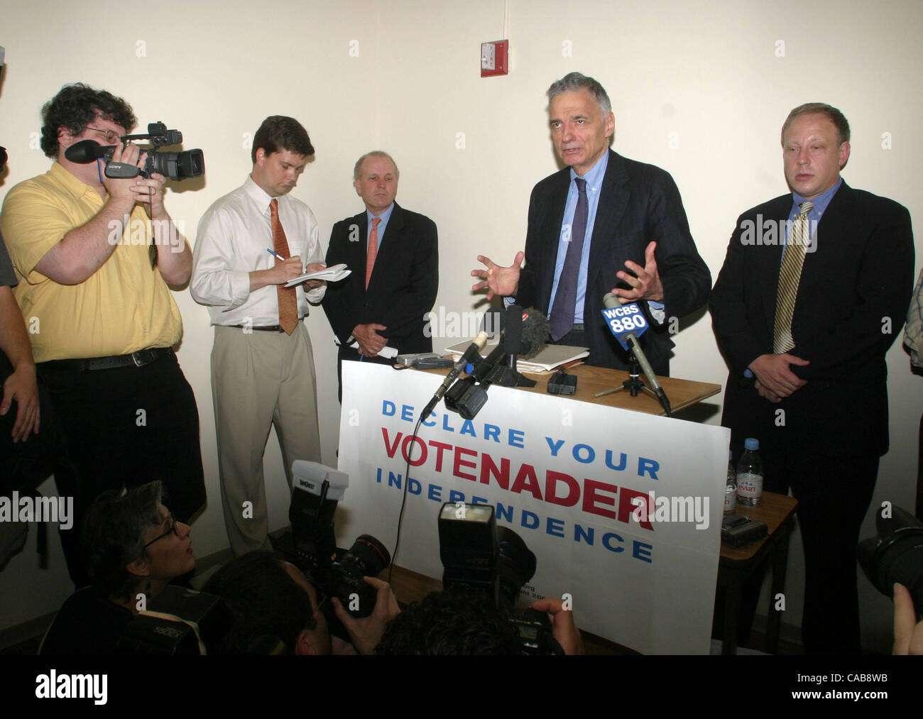 May 24, 2004; New York, NY, USA; Independent presidential candidate ...
