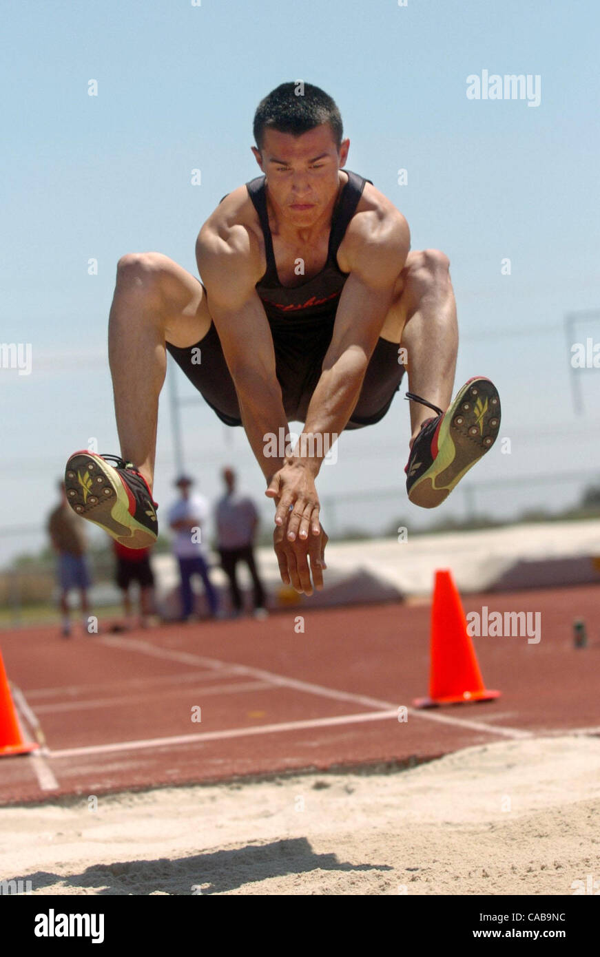 Pittsburg's David Clift (cq) competes in the long jump during the BVAL ...