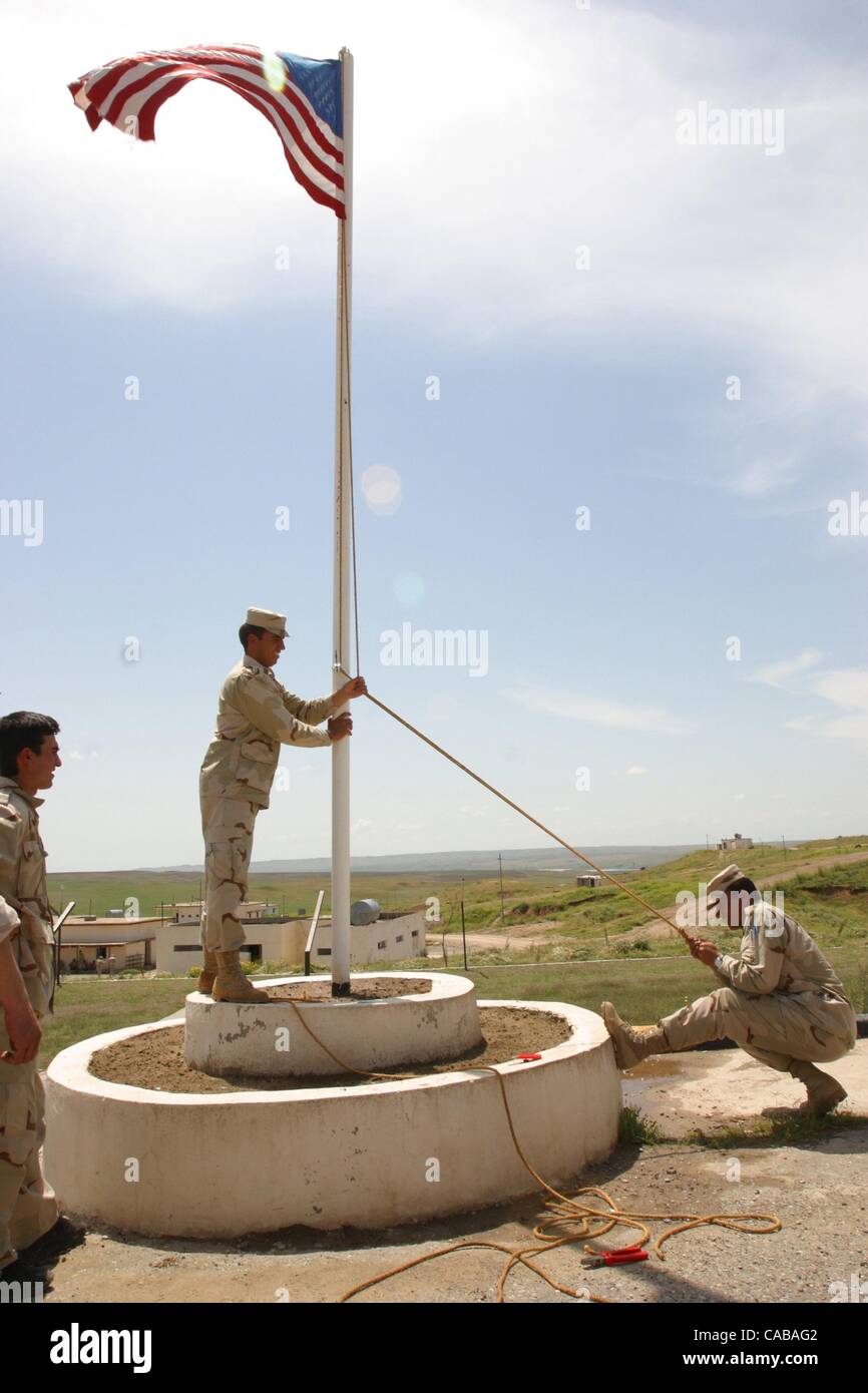 May 05, 2004 - Zakho, Iraq - Kurdish special forces soldiers at their ...