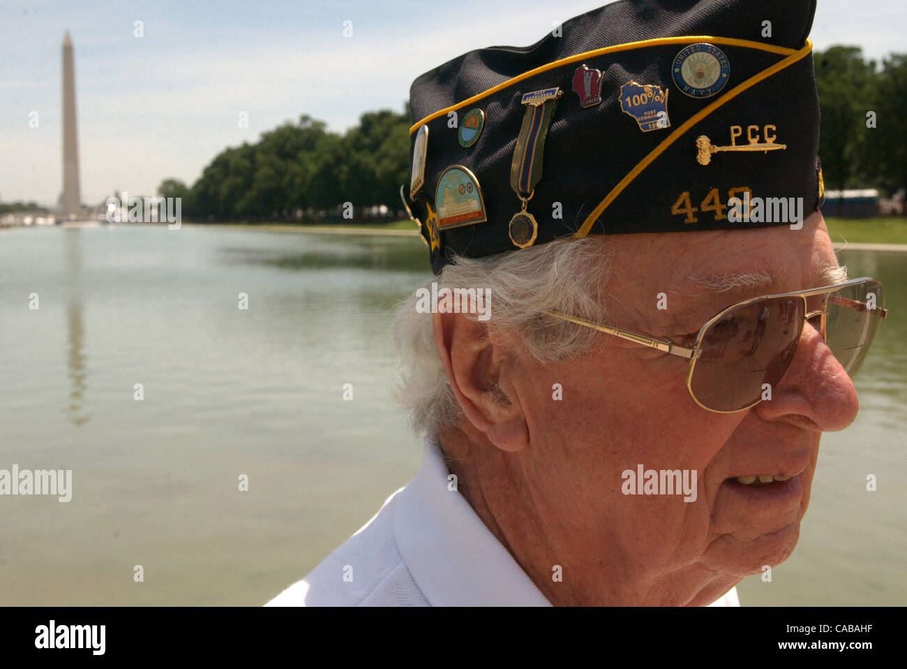 World War II Veterean Joseph Hughes attends the opening of the World ...