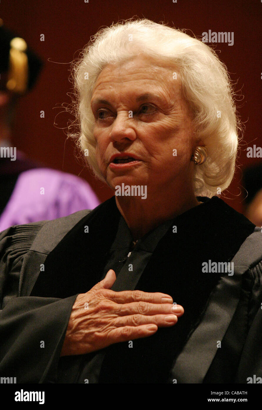 Jun 01, 2004; New York, NY, USA; Justice SANDRA DAY O'CONNOR gives the ...