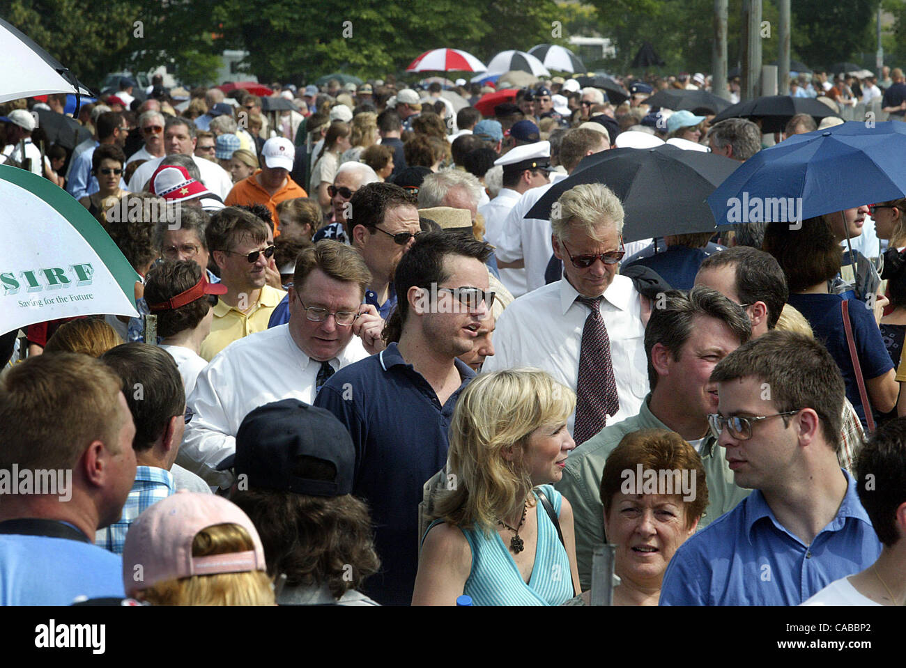 WASHINGTON DC - A large crowd of people waits hours in line outside the ...