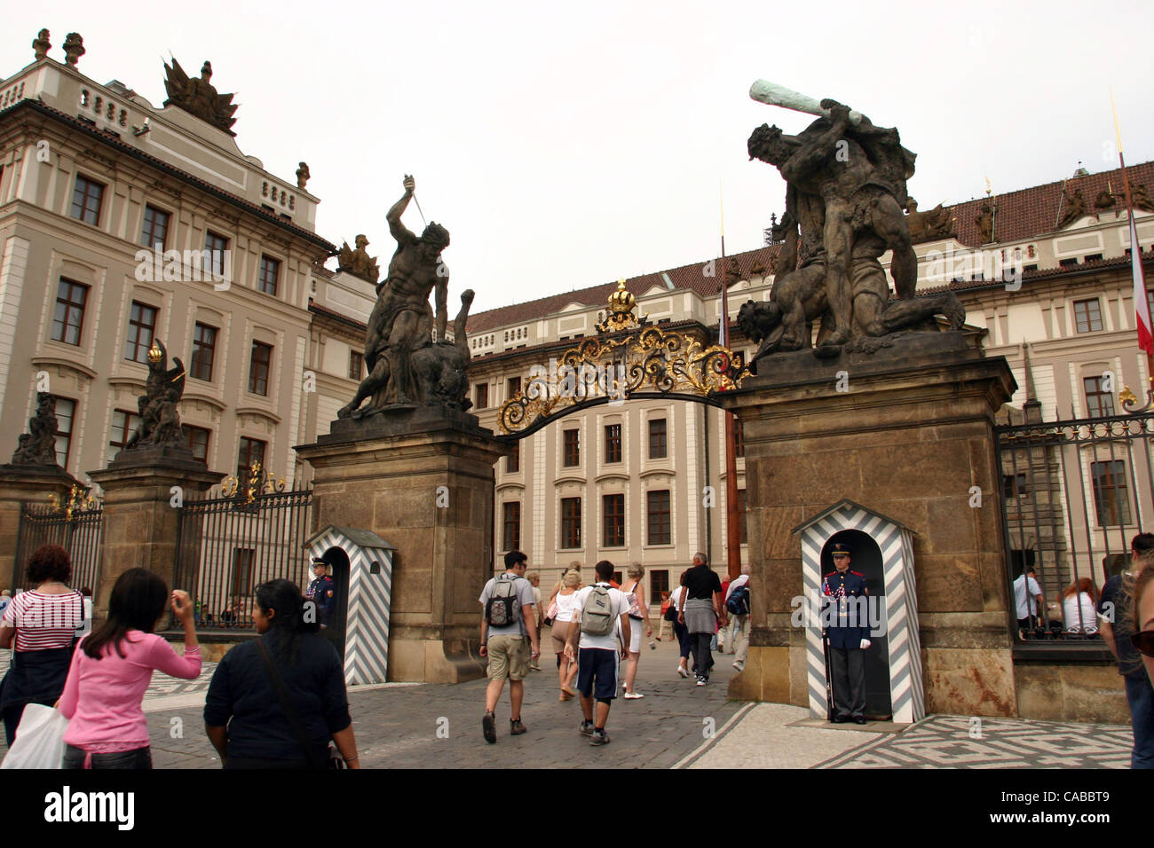 Jun 10, 2004; Prague, Czech Republic; The Gate to the First Courtyard ...