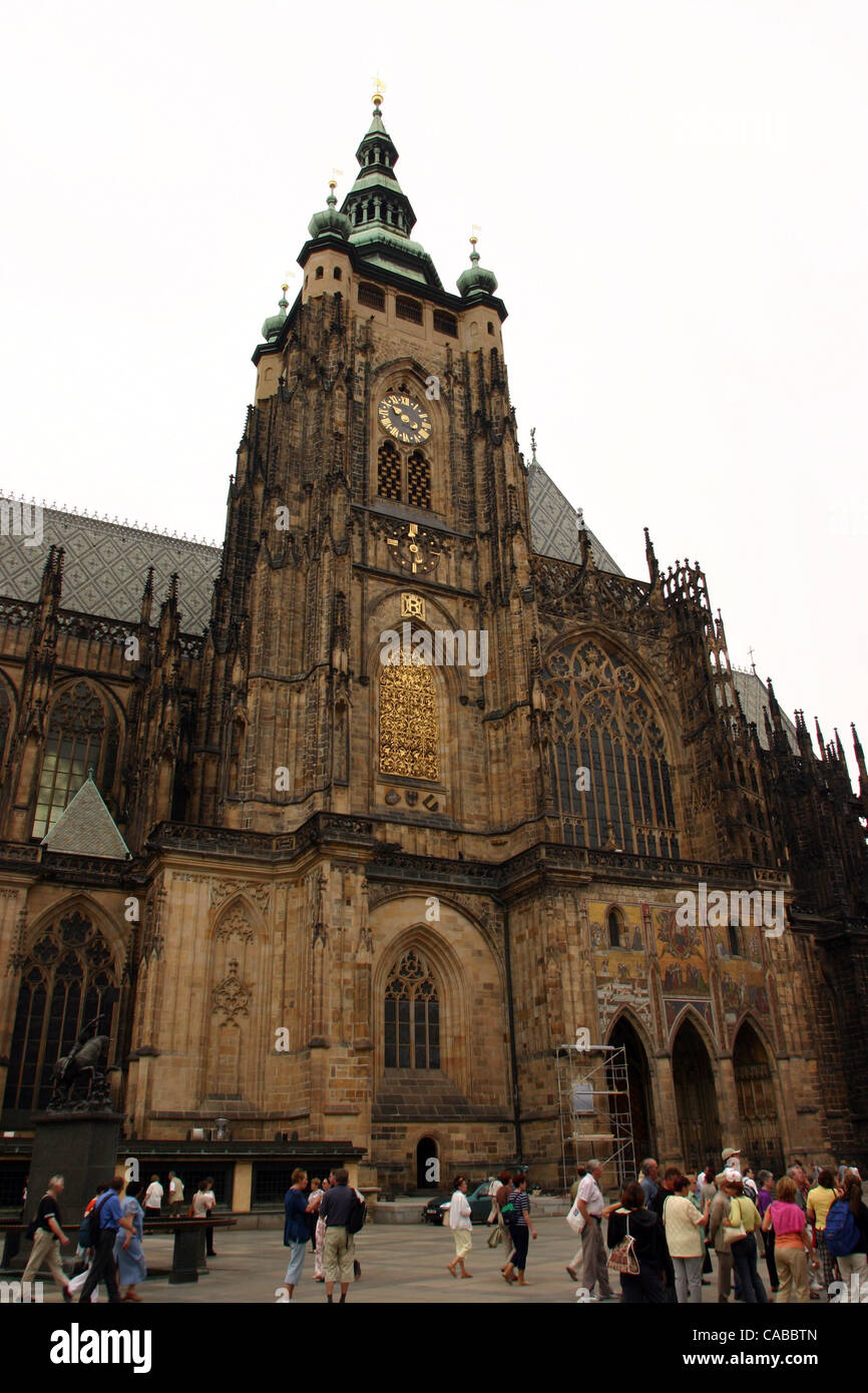 Jun 10, 2004; Prague, Czech Republic; Southern Facade, St. Vitus ...